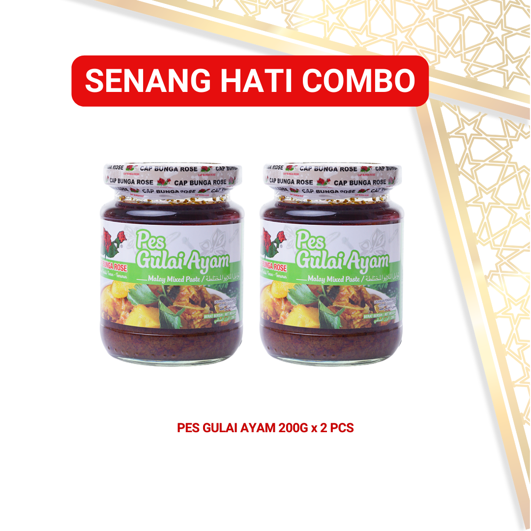 Senang Hati Combo – Cap Bunga Rose